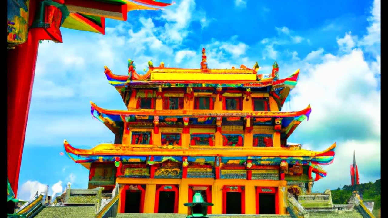 Liquid Neon Artist CHINESE TEMPLE - YouTube