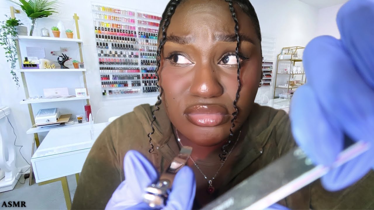ASMR | Nail Tech Involves You The Nail Salon DRAMA!!! - YouTube
