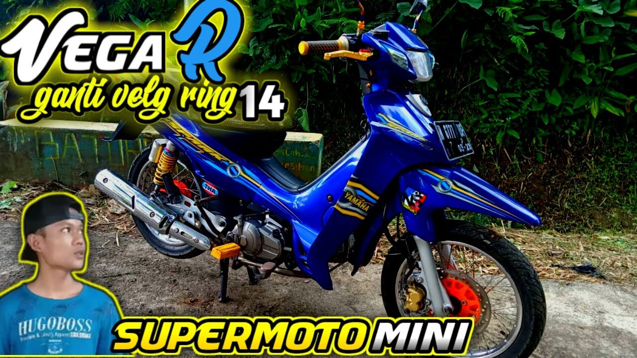 vega r ganti velg ring 14.auto jadi supermoto mini😂😂😂 - YouTube