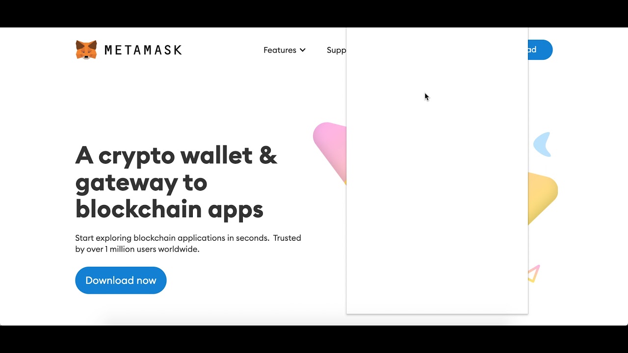 You are using the test network. Please switch MetaMask to the main ...