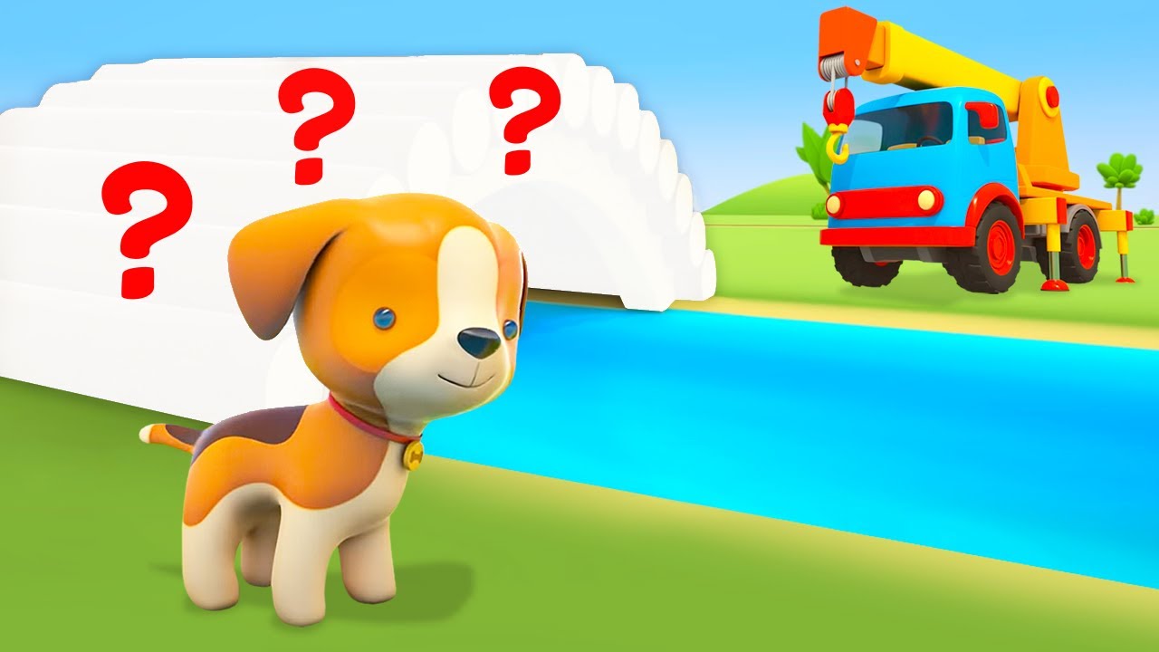 ¿Cómo puede un cachorro cruzar un río? Vehículos de servicio. Dibujos ...