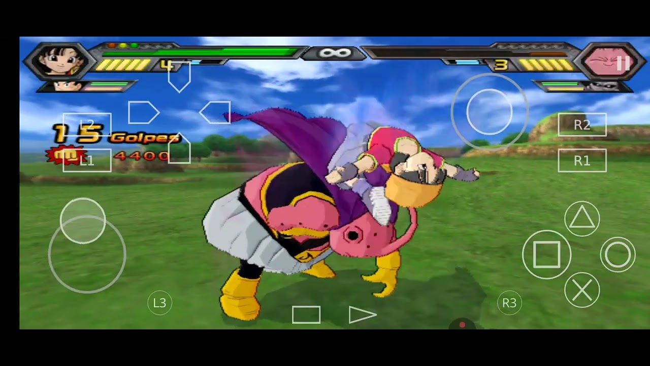 pan y goten vs majin bu y evil bu/dbz bt4 gameplay - YouTube