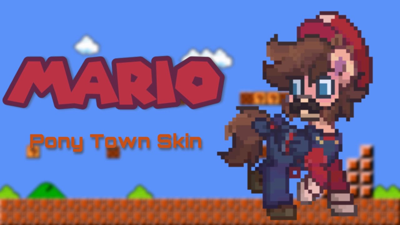 ⭐️ | Mario Pony Town Skin Tutorial ~ Super Mario - YouTube