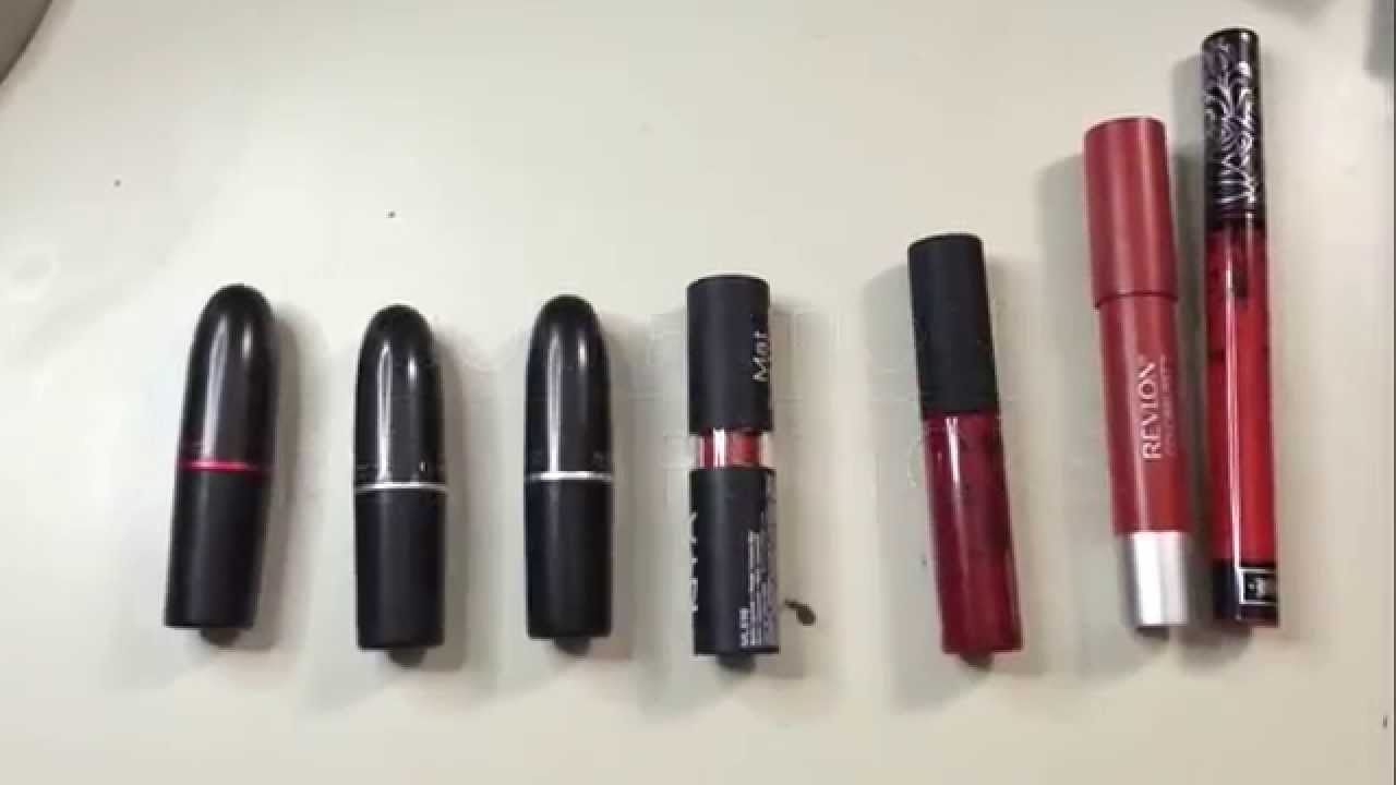 Red Lipstick Collection - YouTube
