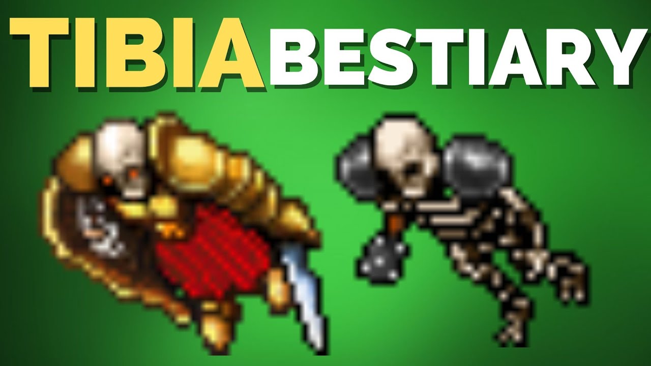 TIBIA BESTIARY Skeleton Elite Warrior, Undead Elite Gladiator ...