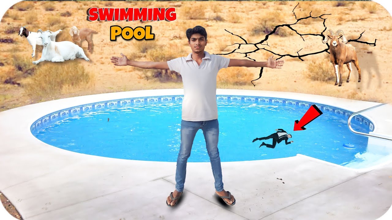 Swimming Pool Enjoy With Funny Experiment || Made Swimming Pool ...