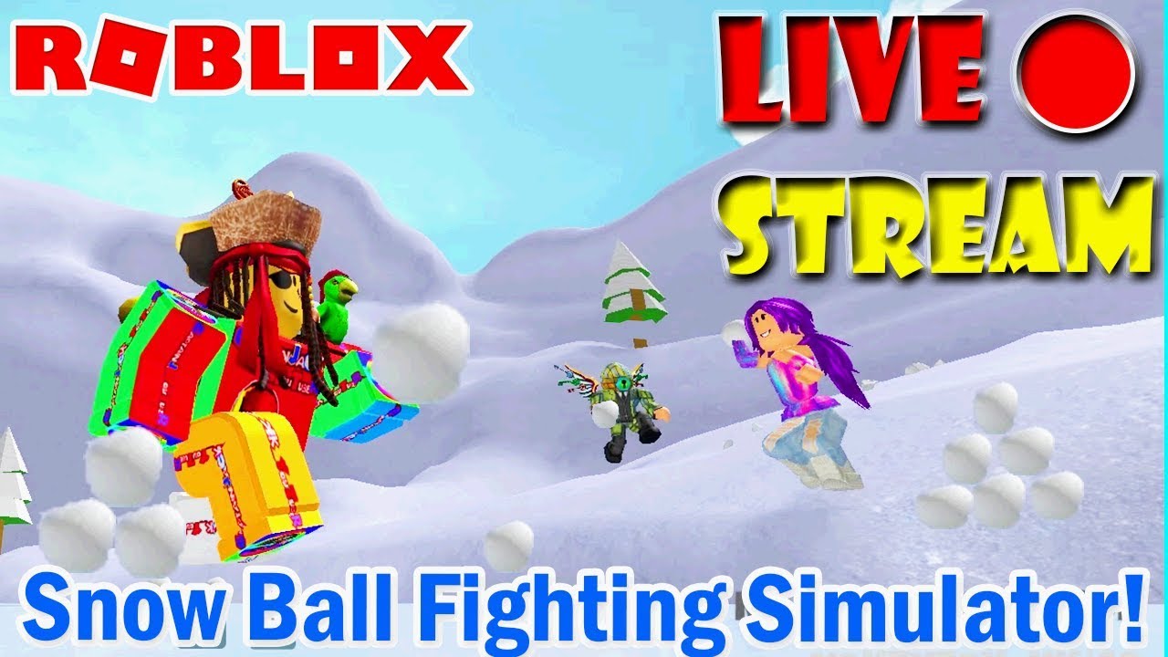 SNOW BALL FIGHTING [🔴LIVE STREAM] || Jailbreak ROBLOX - YouTube