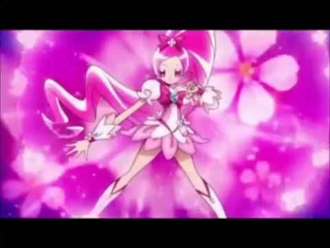 HeartCatch PreCure Cure Blossom - Transformation and attack - YouTube