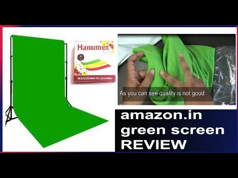 Green Screen 8X12 Review From Amazon.in - YouTube