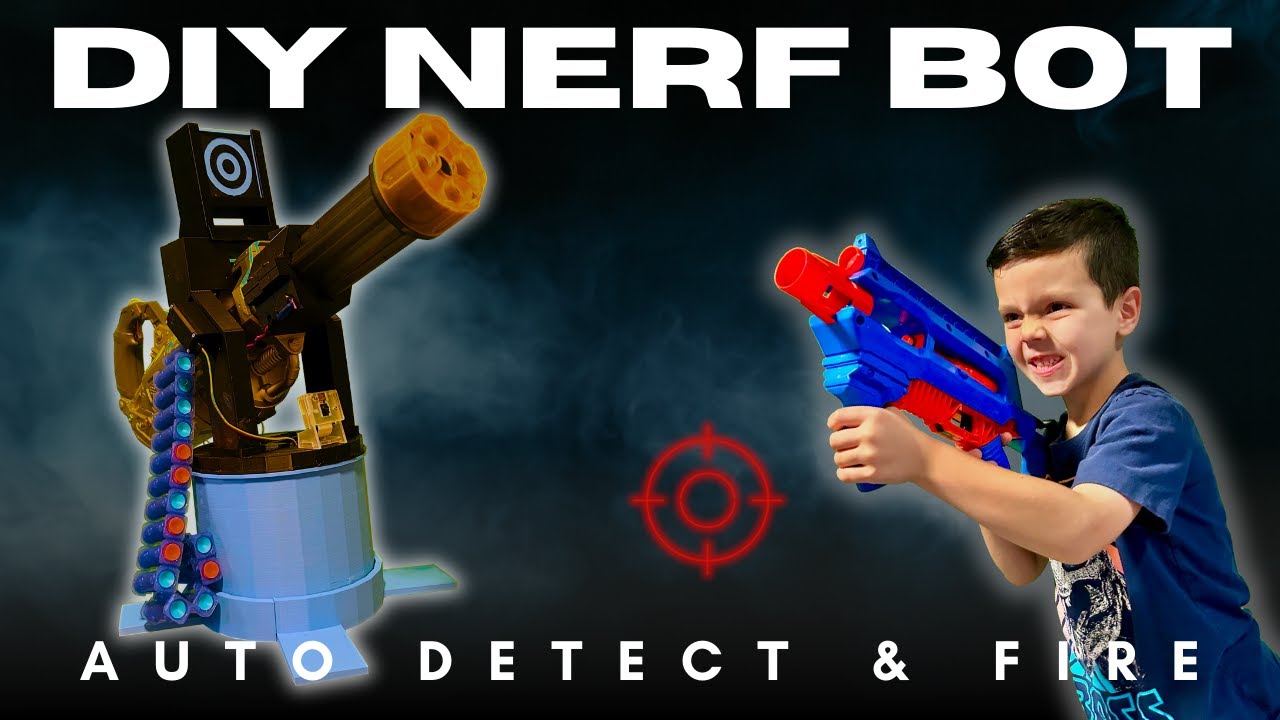 Automatic Nerf Sentry Gun (Build one for under $200) - YouTube