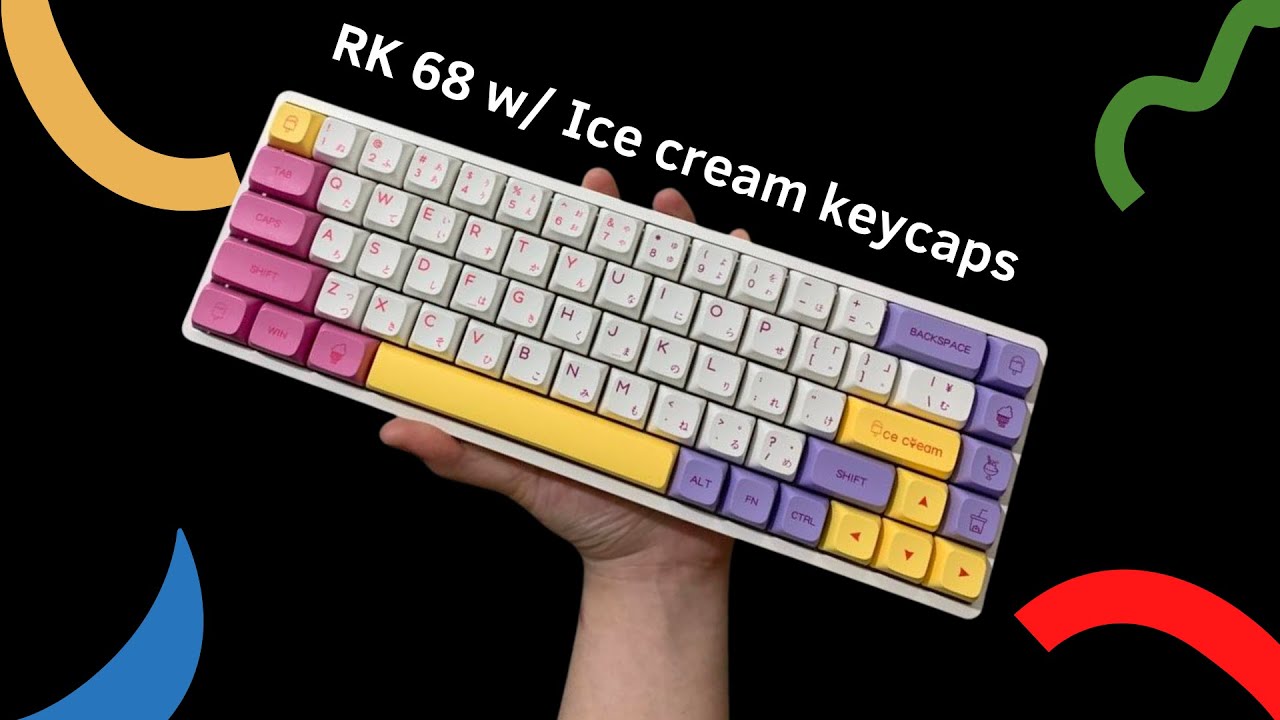 Modding the RK 68 with Ice Cream Keycaps - YouTube
