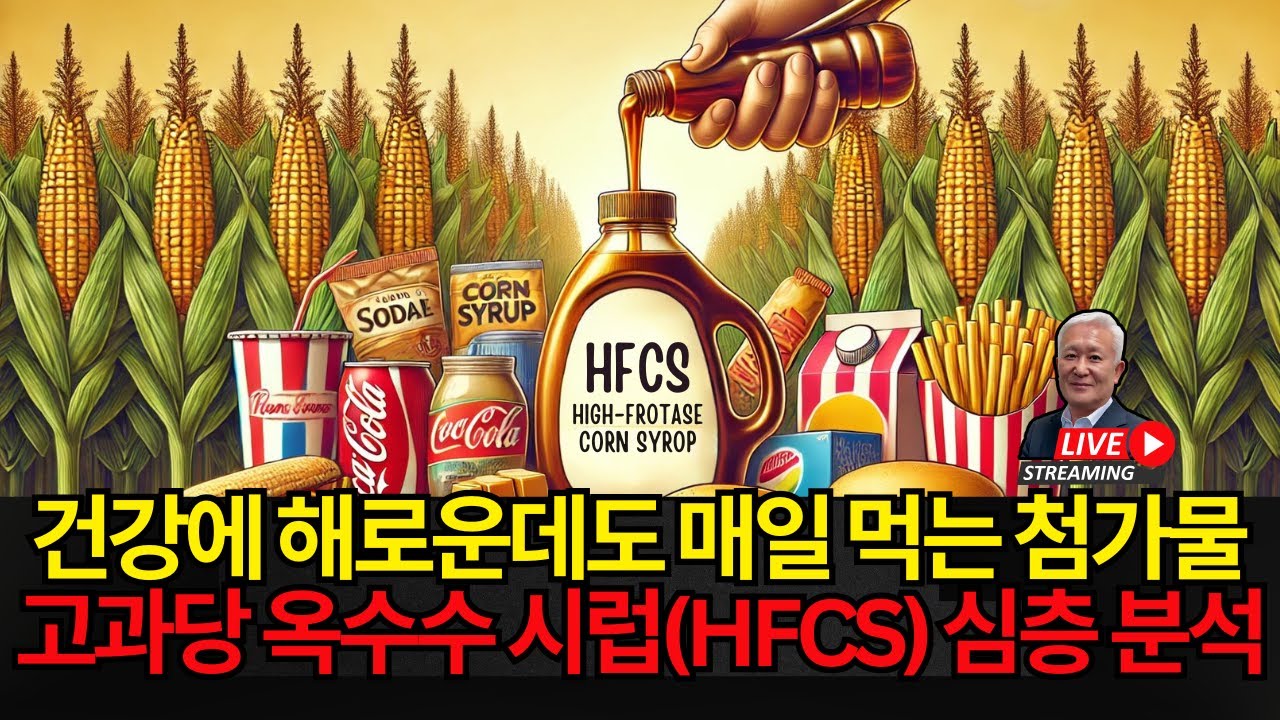 [라이브] 건강에 해로운데도 매일 먹는 첨가물 고과당 옥수수 시럽 HFCS 심층분석 (한국시간 2월 22일 토요일 9시 방송 ...