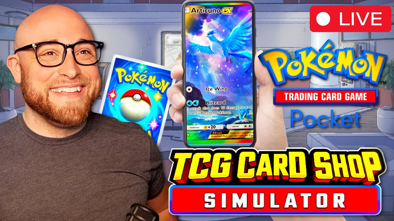 Pokemon TCG Pocket and Pokemon TCG Card Shop Simulator! Let's Try It ...