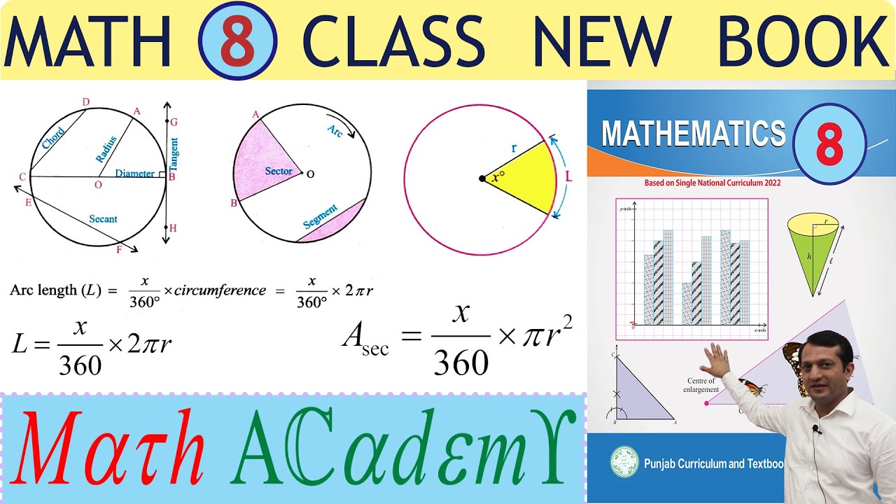 Maths 8 Exercise 3.2 Description of terms in circle || Class 8 math ...