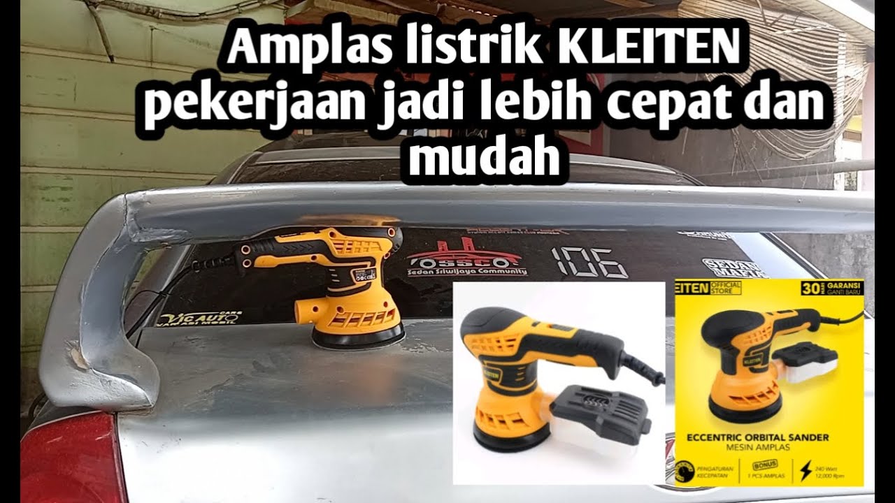 Review mesin amplas listrik KLEITEN amplas jadi lebih mudah - YouTube