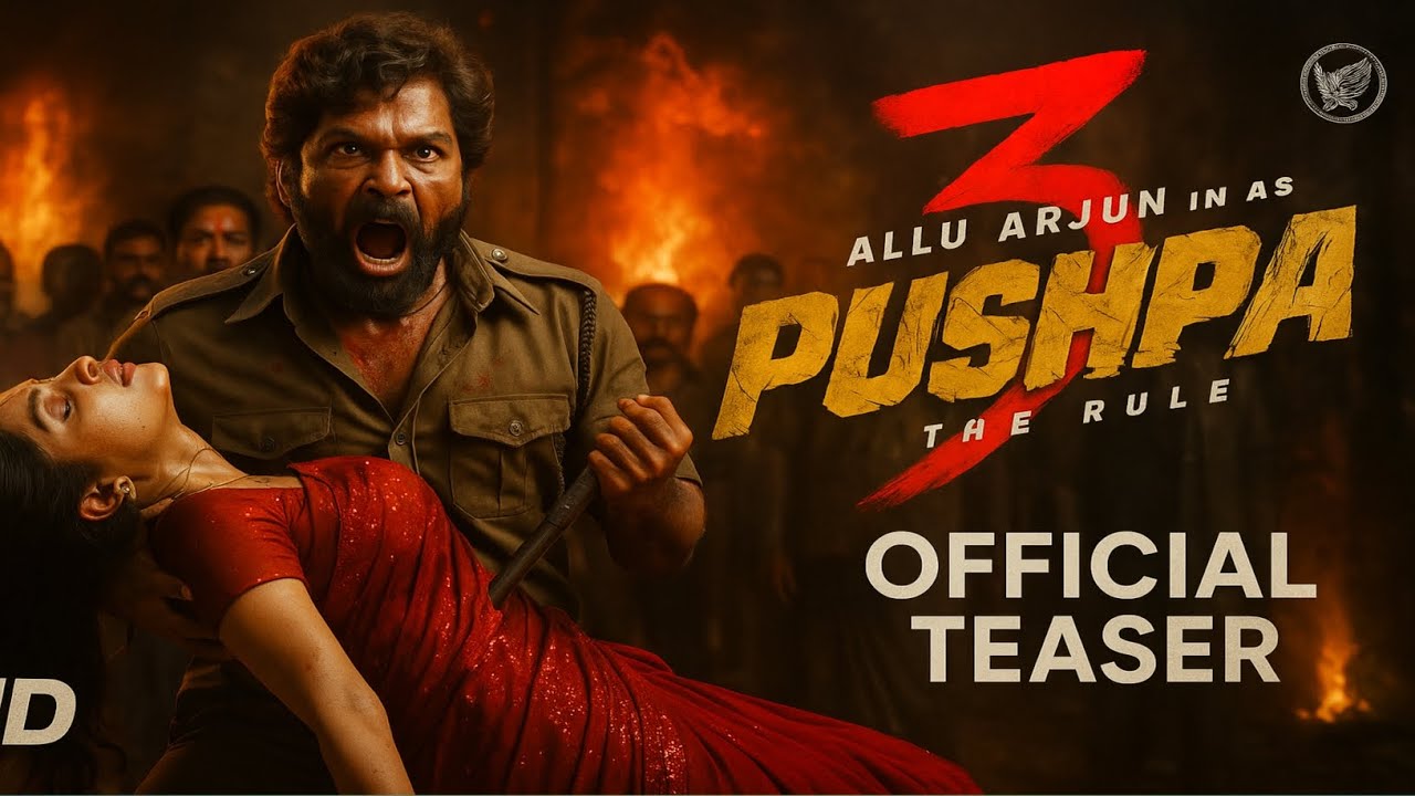 Pushpa 3 Offical Teasaer, Allu Arjun Pushpa 3, Move Release date ...