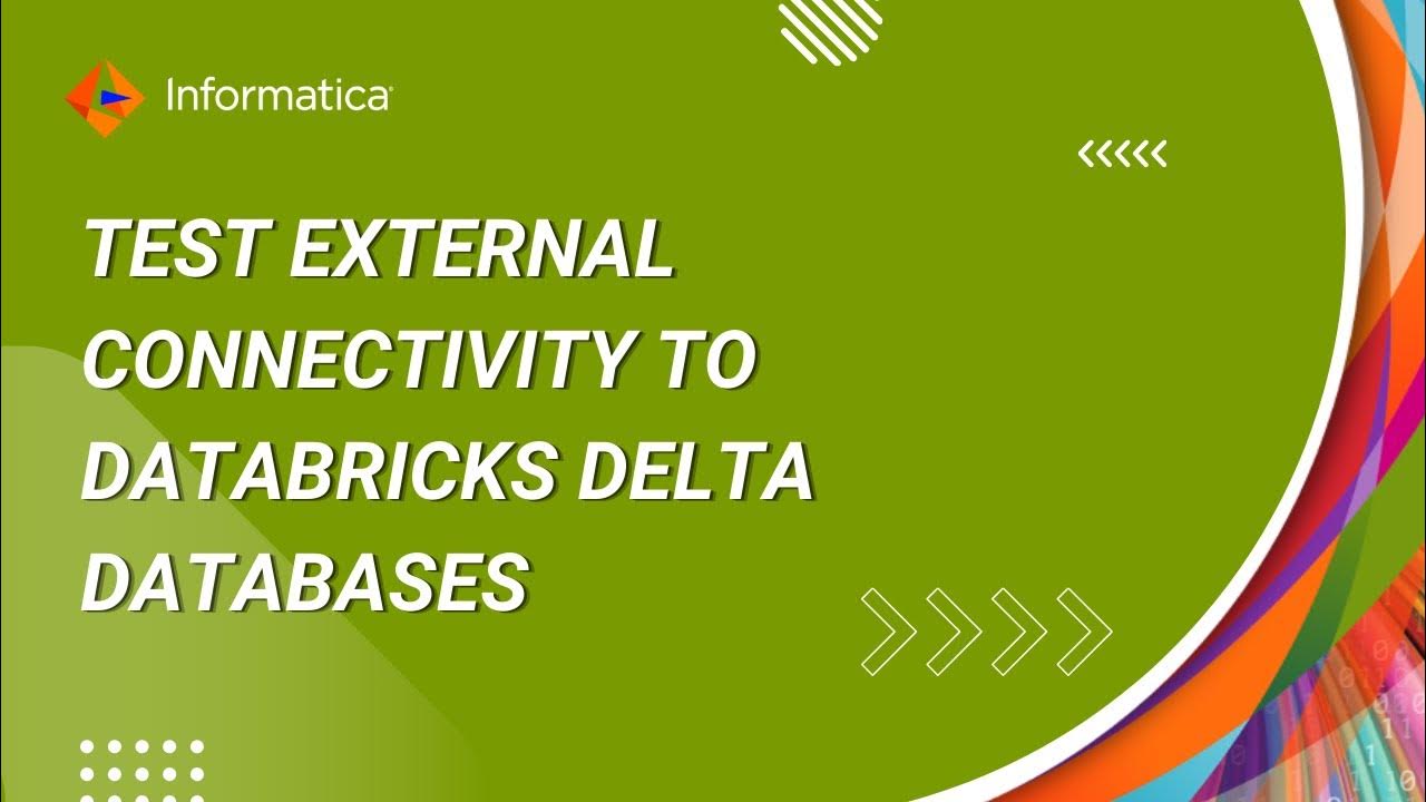 How To Test External Connectivity To Databricks Delta Databases Using Jdbc Drivers Youtube