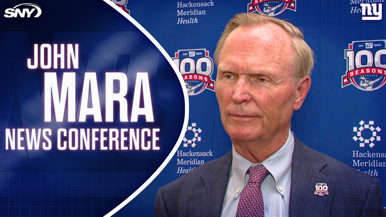 Giants owner John Mara on O-line concerns, Daniel Jones and filming ...