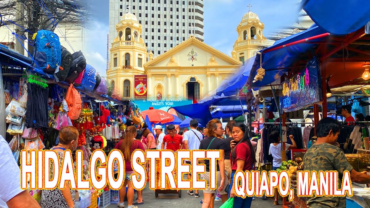 QUIAPO MANILA - HIDALGO ST.| STREET FOODS| WALKING TOUR - YouTube