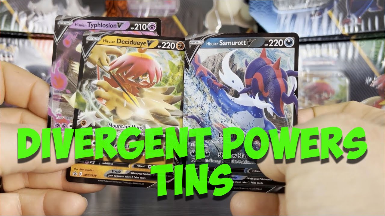 Pokemon TCG: Divergent Powers Tins - YouTube