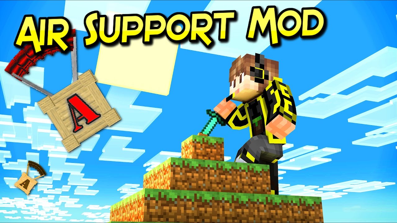Air Support Mod | Suministros Aéreos Para Tu Aventura :D | Minecraft 1. ...