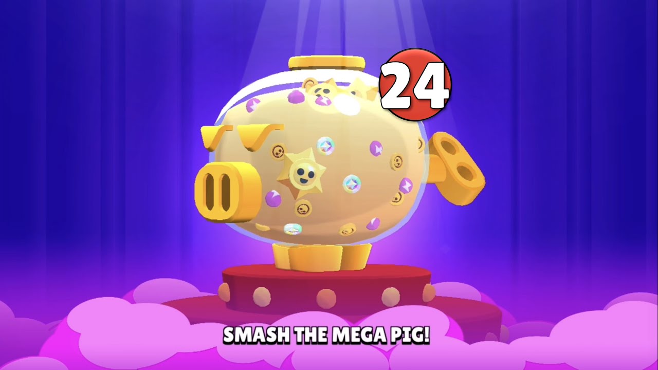 24 Free Mega Pigs - Brawl Stars Mega Pig Opening - YouTube
