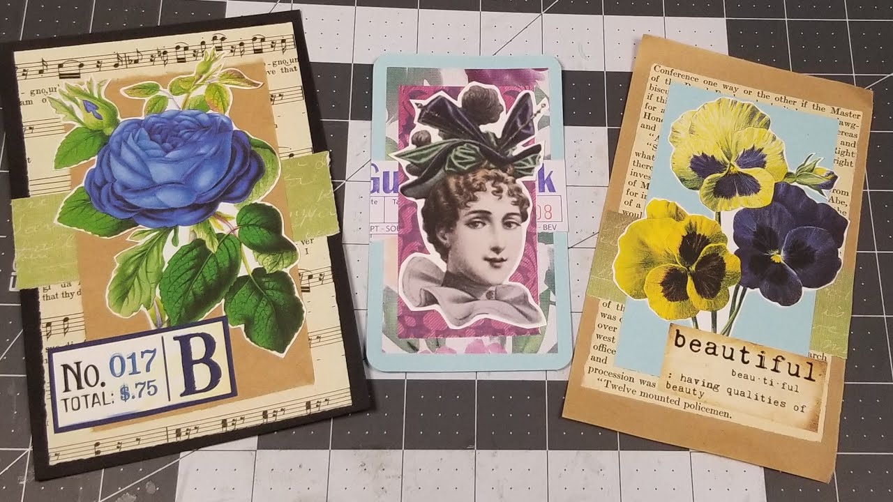 Layered Journal Cards or Tags~Ep. 14 Junk Journal Sketches # ...