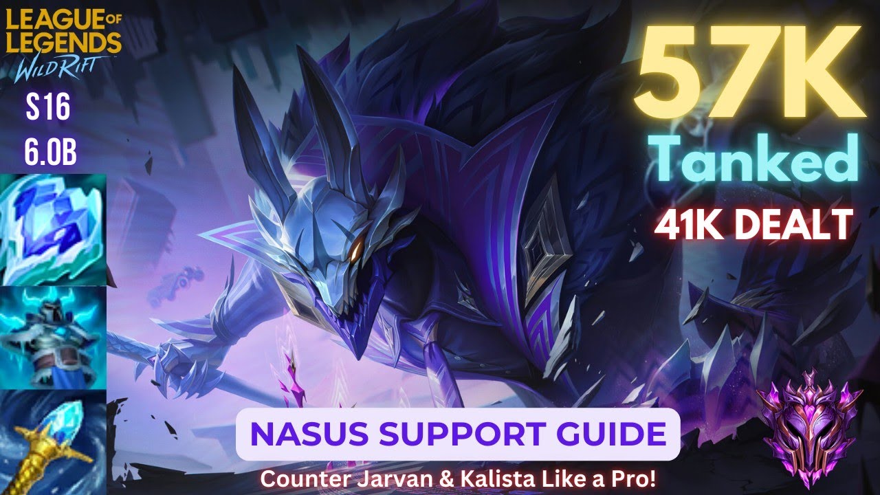 Wild Rift Tank Nasus Support Guide - Dominate Jarvan & Kalista - Build ...