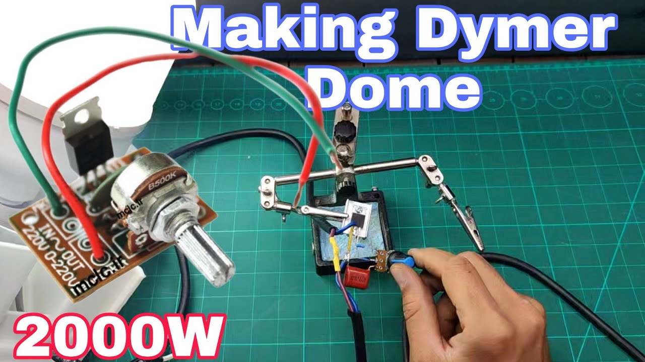Making simple and functional dimer lamps, mini milling, drills and fan ...