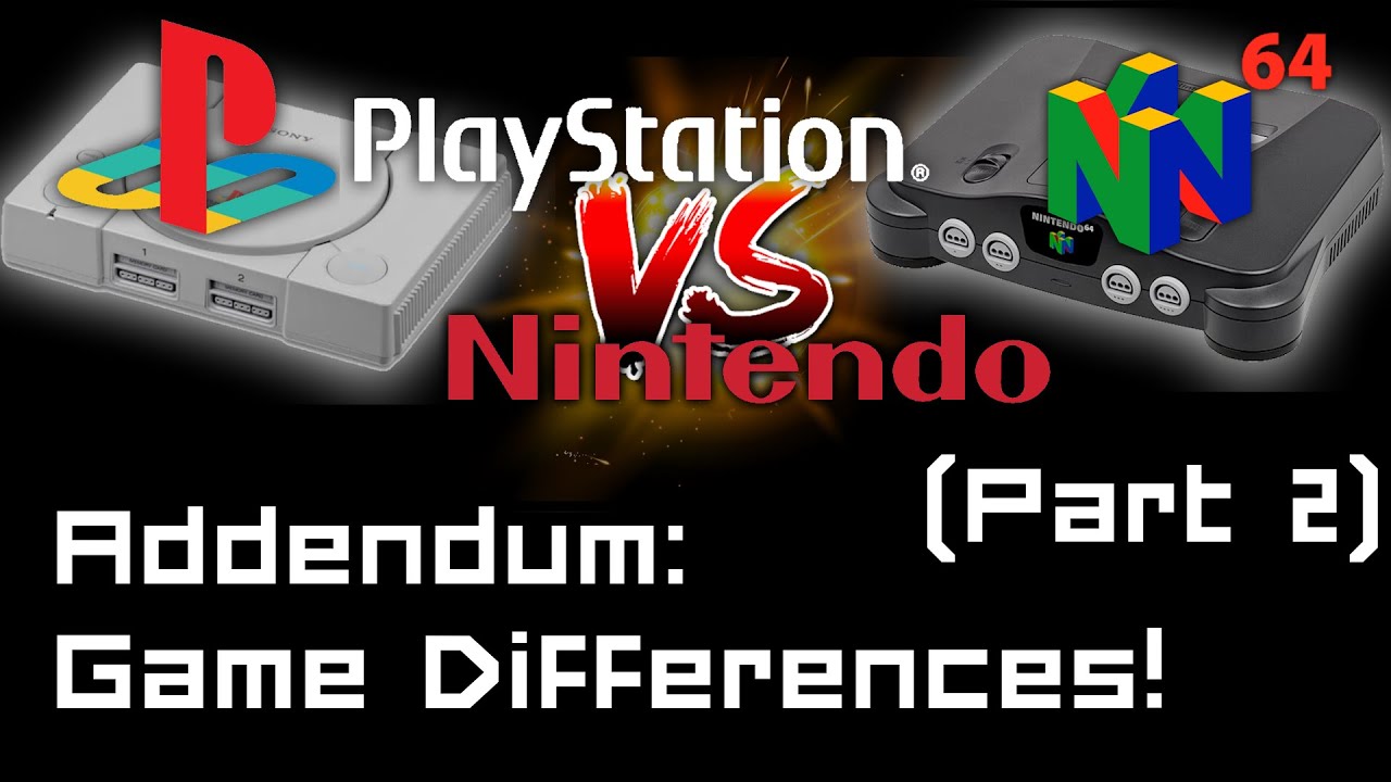 Nintendo 64 VS. PlayStation 1 - Addendum - Game Differences! - YouTube