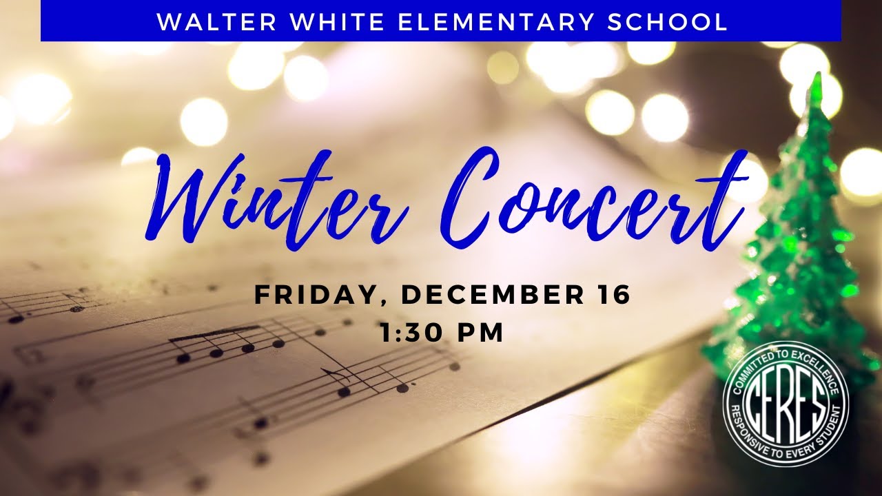 Walter White Elementary Winter Concert - YouTube
