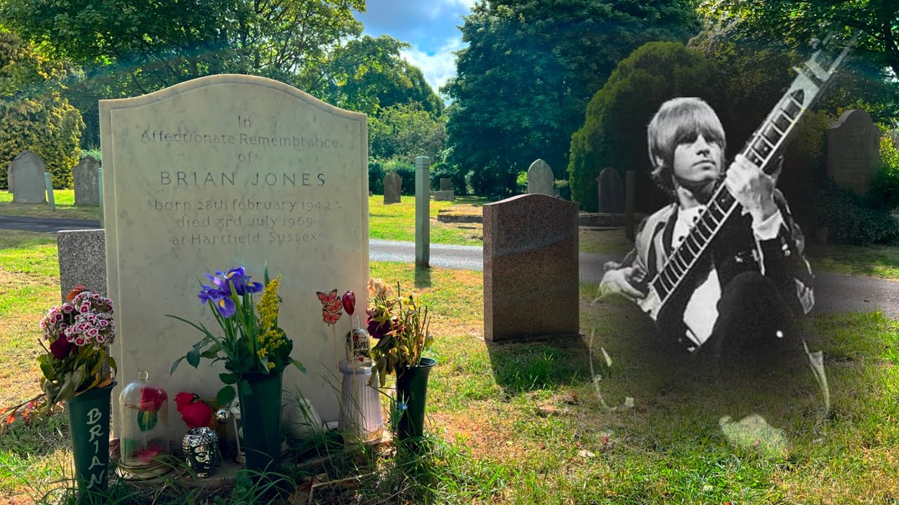 Grave of Rolling Stones founder Brian Jones - YouTube