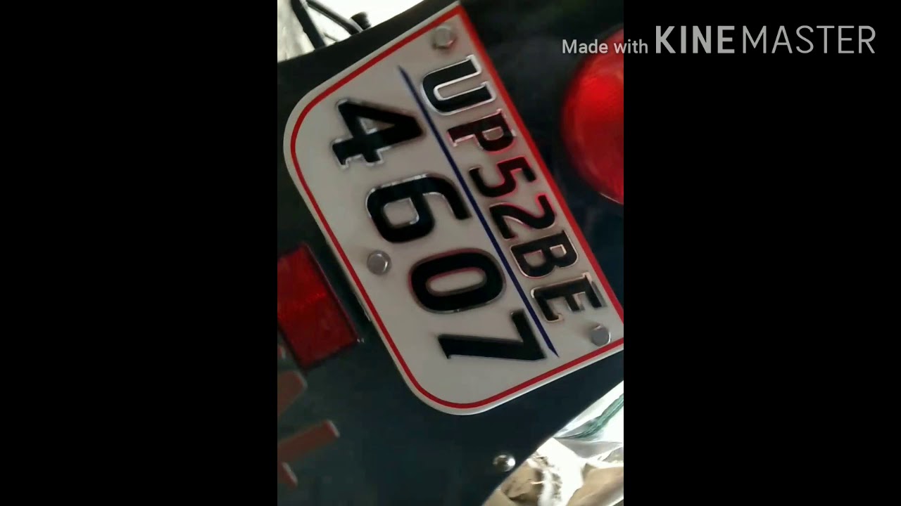 Bullet bike number plate goti design - YouTube