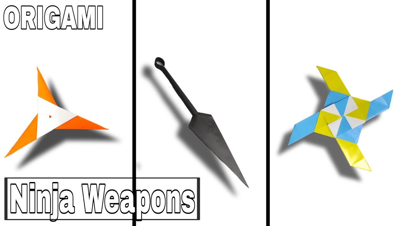 Origami Ninja | Membuat Bintang Pisau Ninja Dari Kertas | How To Make ...