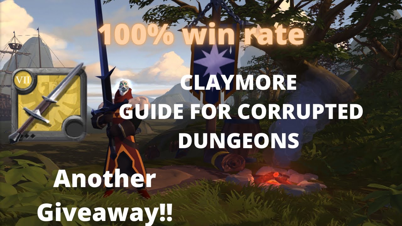 ALBION ONLINE CLAYMORE CORRUPTED DUNGEON GUIDE GAMEPLAY 100% WINRATE ...
