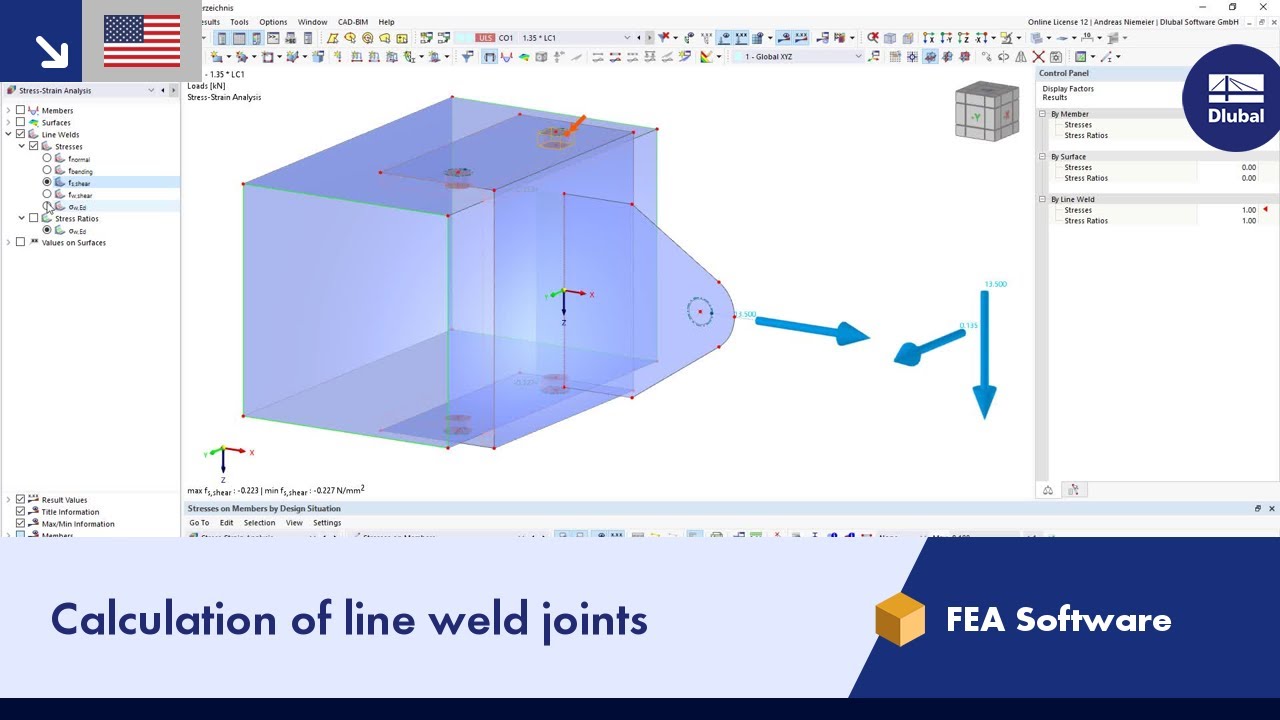 Calculation of Line Weld Joints - YouTube