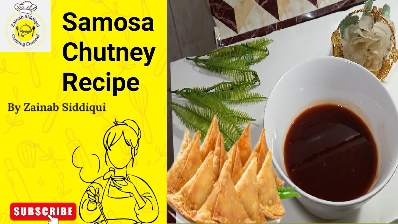 Chatni Banane ka Tarika / Samosa Red Meethi Chutney Recipe By Zainab ...