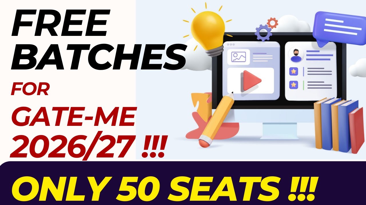 Free Batches for GATE Mechanical 2026 and 2027 #GATEMechanical #GATExe ...