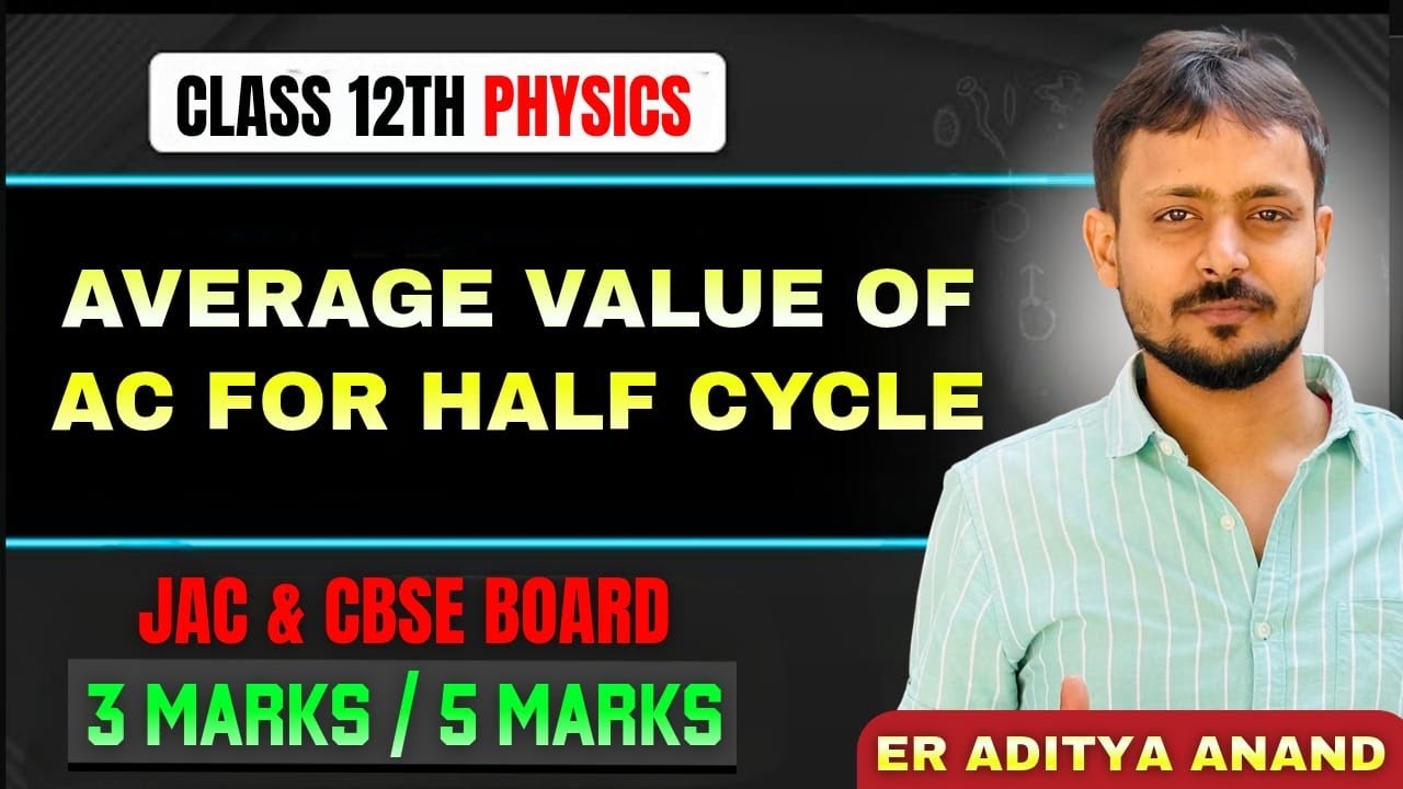 Average Value of AC (Half Cycle) | Class 12 Physics - YouTube