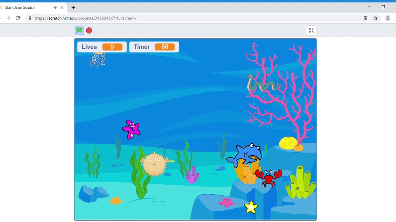 Starfish on Scratch - YouTube