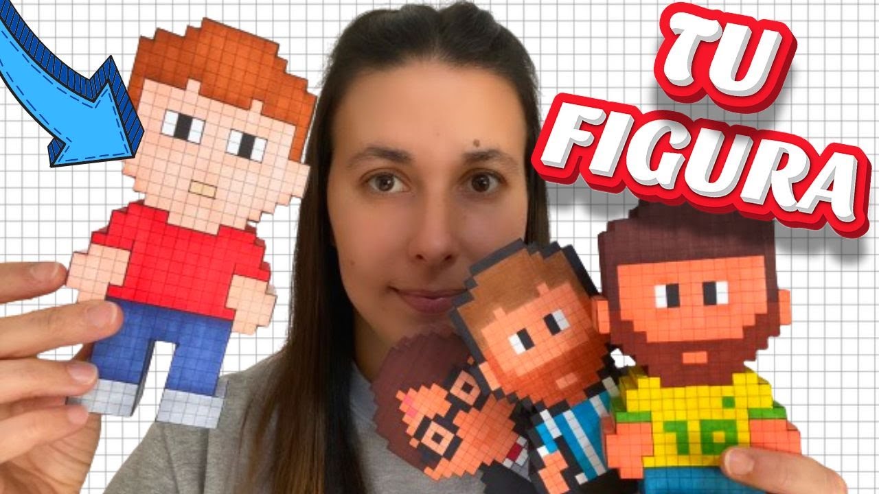 Como hacer tu propia figura (skin) en Pixel art 3D de papel ...