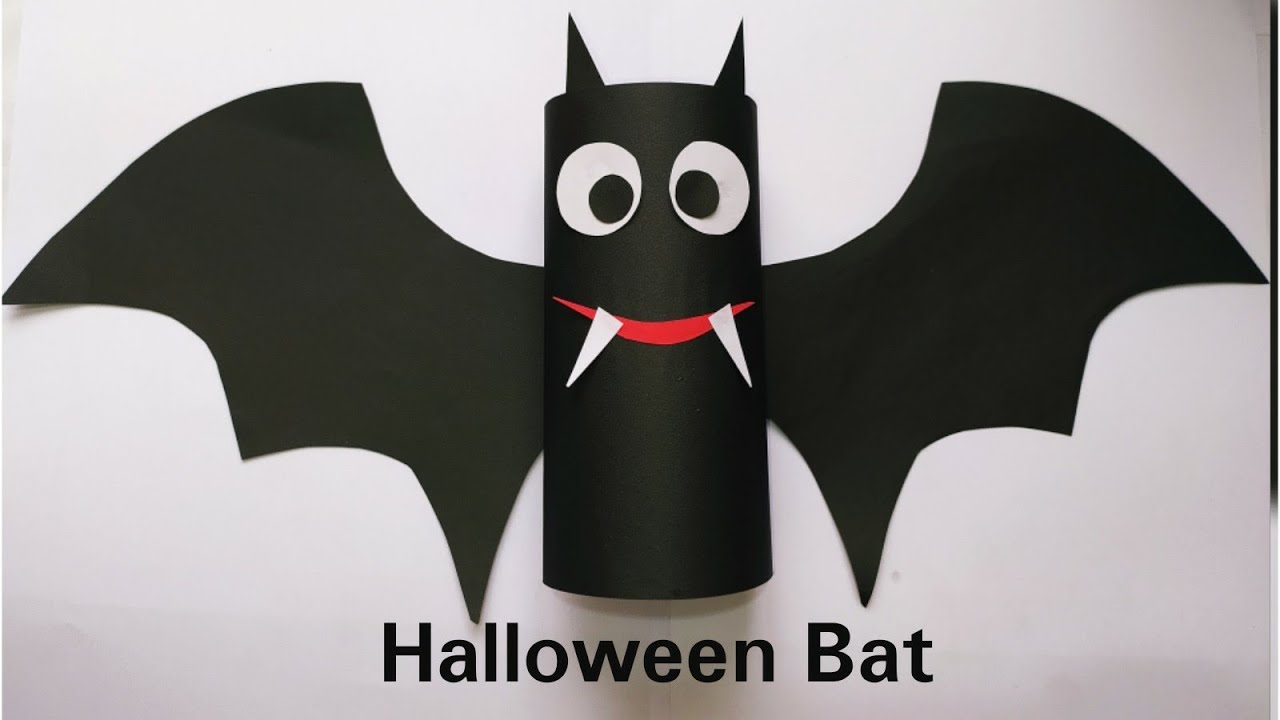 Halloween decoration // paper bat || halloween craft || paper craft ...