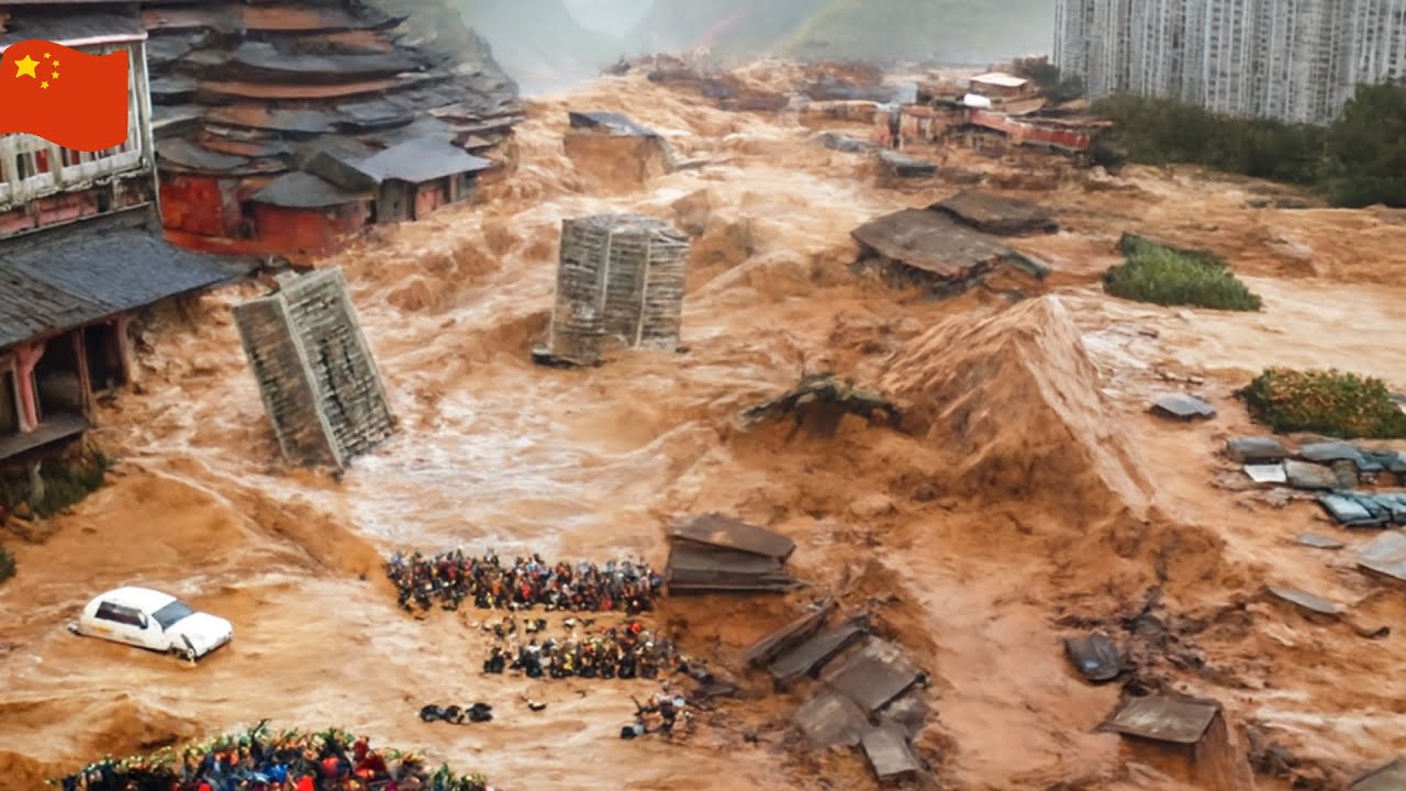 Beijing COLLAPSES — Mega Floods UNLEASH CHAOS After Dam Disaster! - YouTube