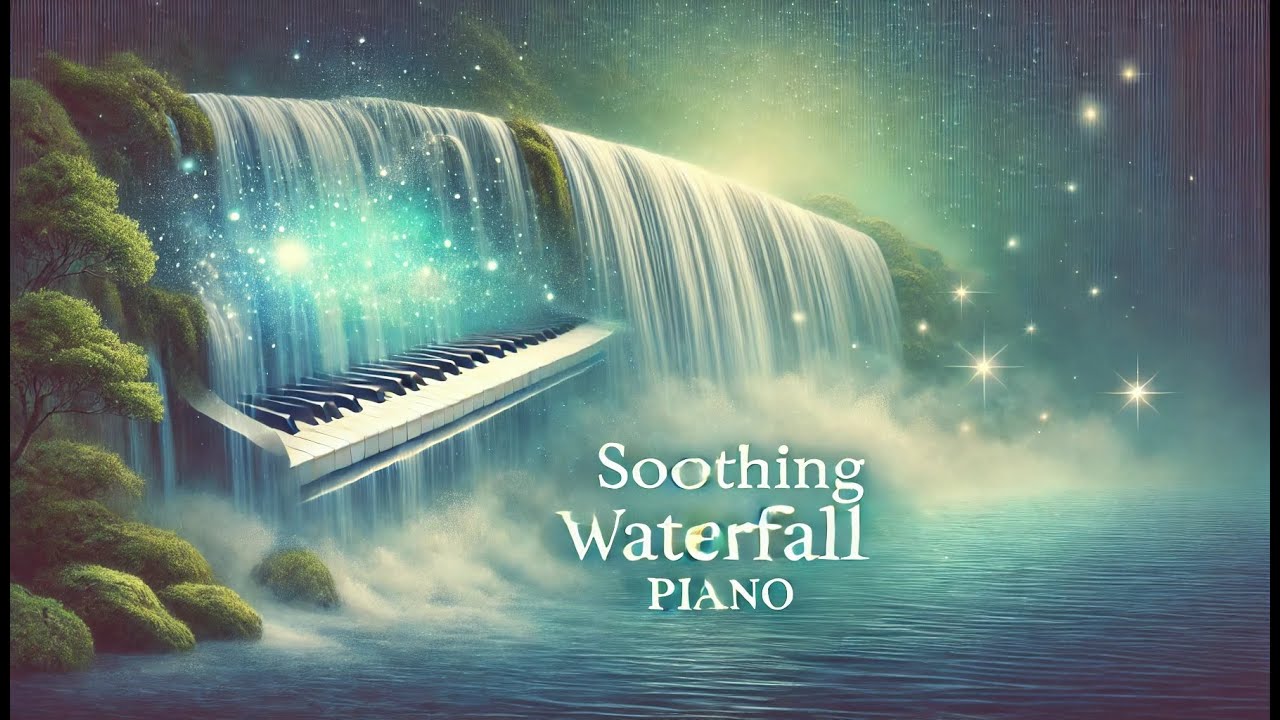 Soothing Waterfall Piano: Relax & Unwind | Waterfall Piano Music ...