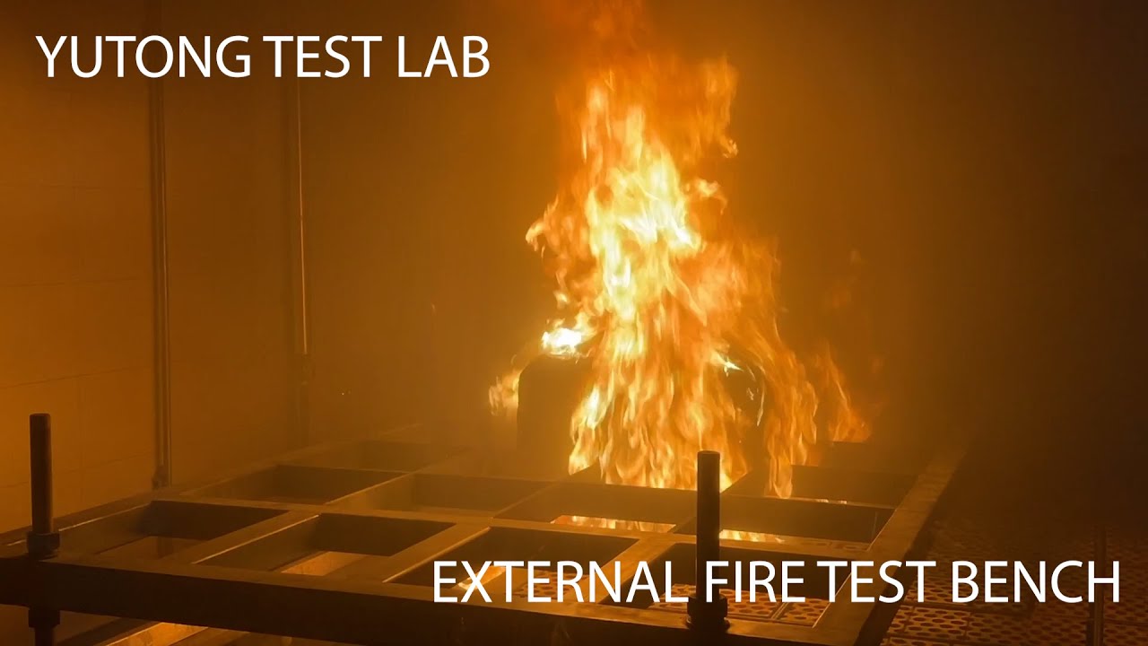External Fire Test Bench In Yutong Bus Test Lab Zhengzhou Bus Factory ...