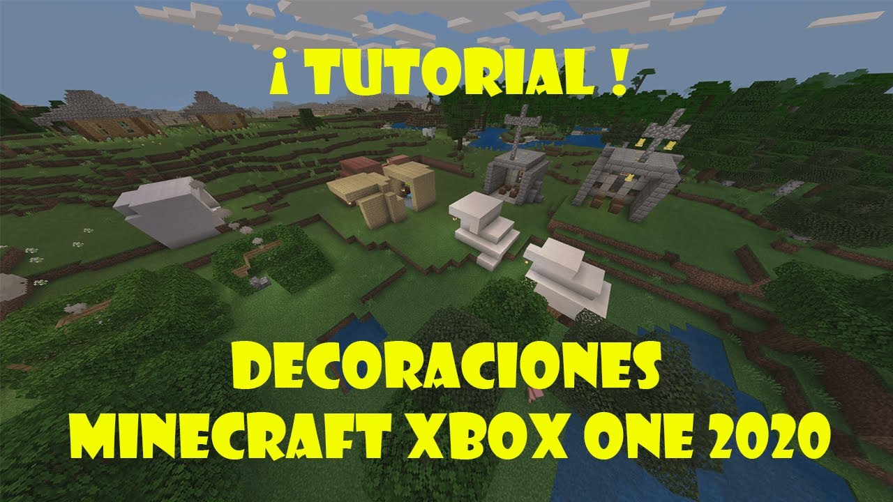 Decoraciones para minecraft Xbox one tutorial - YouTube