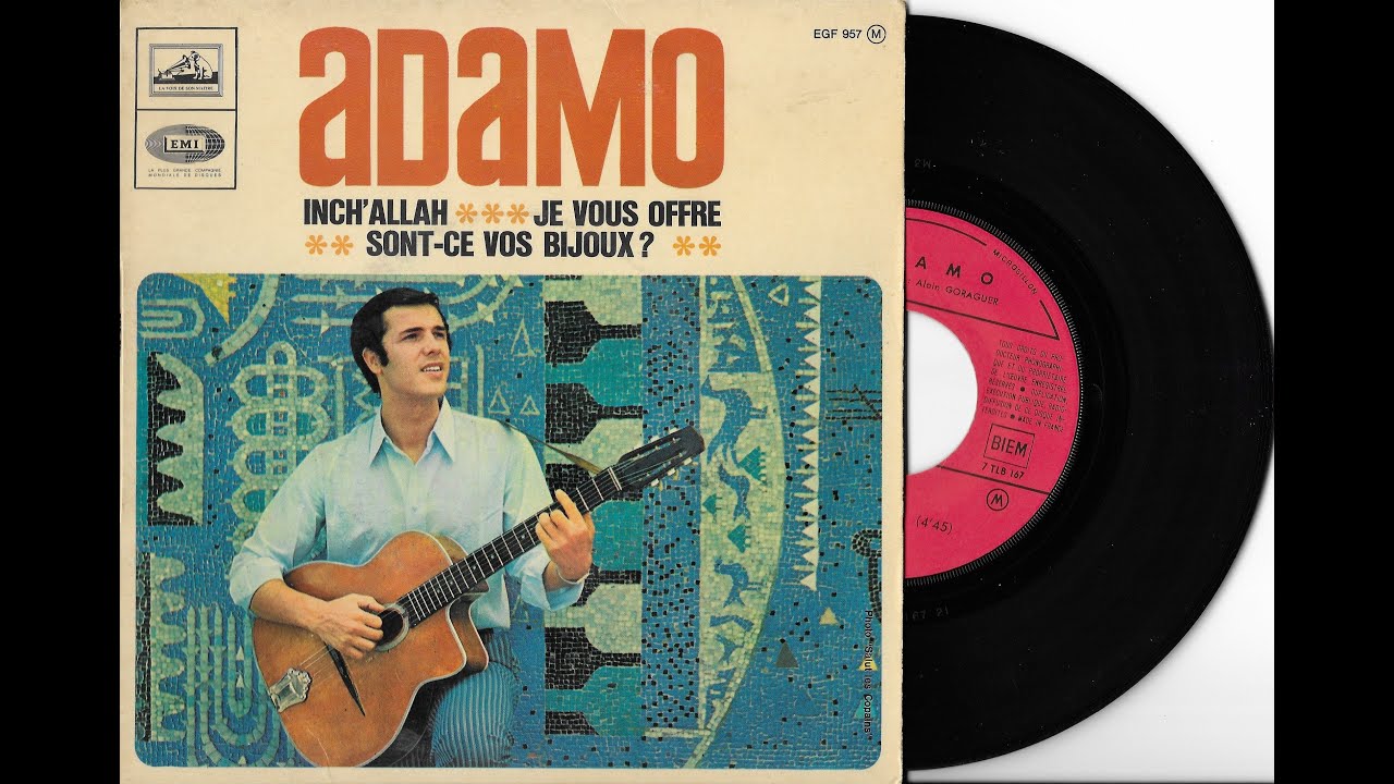 Salvatore Adamo, INCH ALLAH, version studio, par Gérard Vermont - YouTube