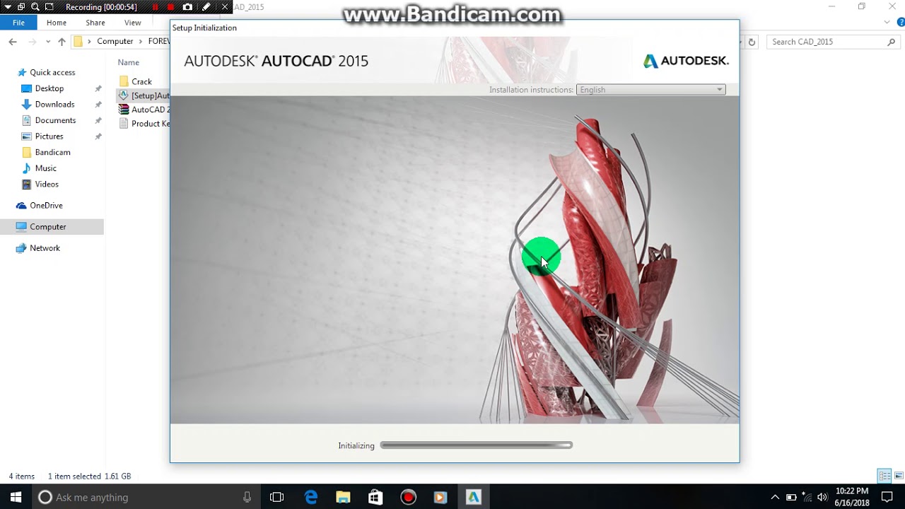 How to install Autocad 2015 - YouTube