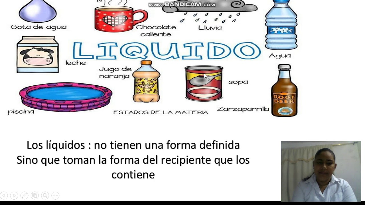 clase de naturales los sólidos y líquidos - YouTube