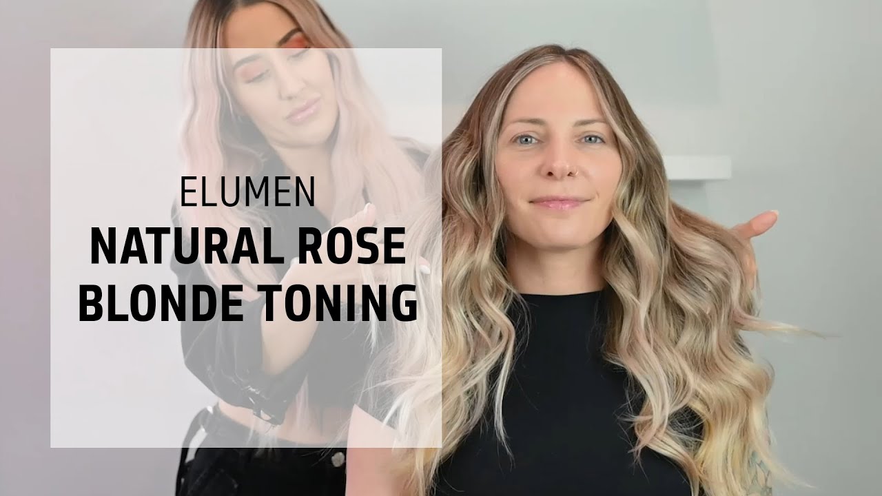 Natural Rose Blonde Toning Hair Color Service | Elumen | Goldwell ...